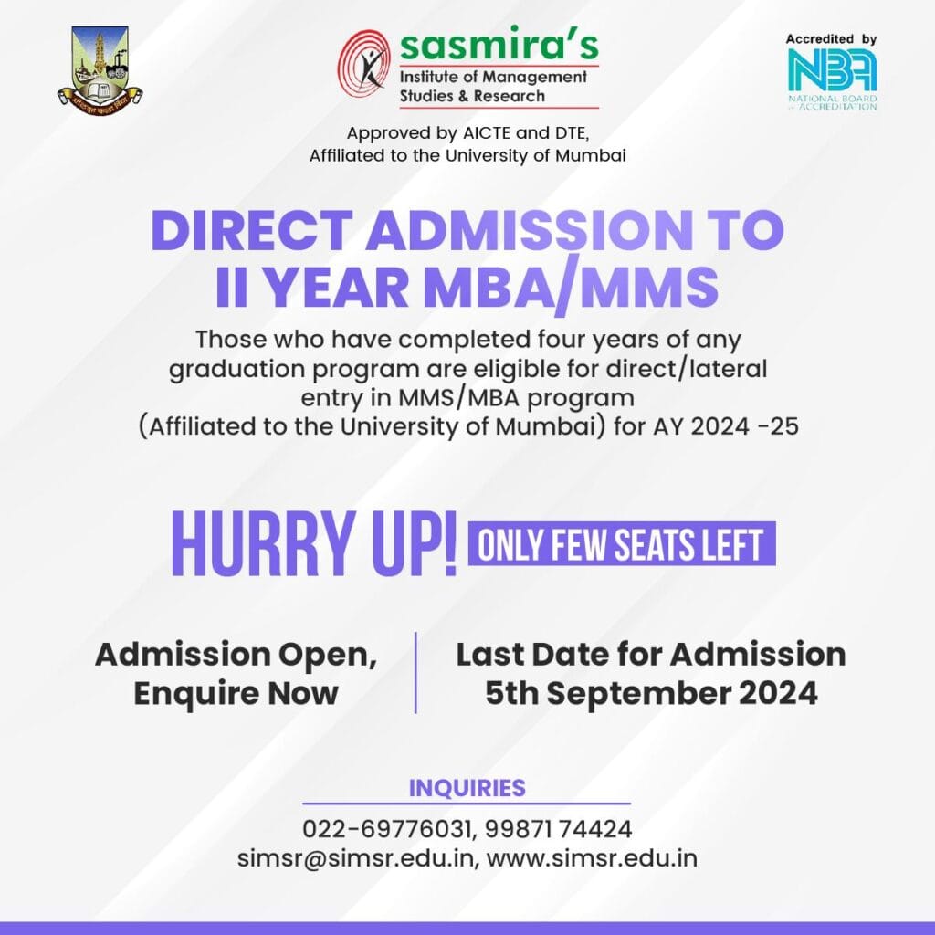 Master of Management Studies Course, MMS College in Mumbai